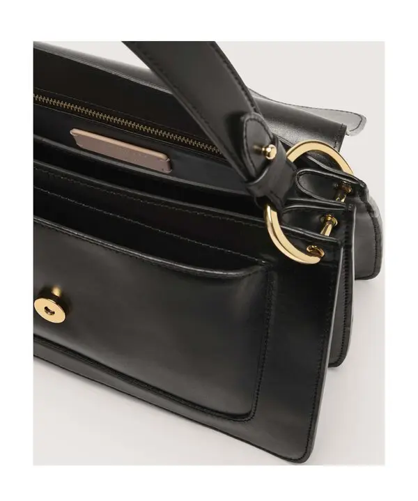 COCCINELLE C-me Foldover Top Medium Tote Bag - Black