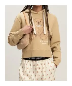 Palm Angels Teddy Bear Embroidered Hoodie
