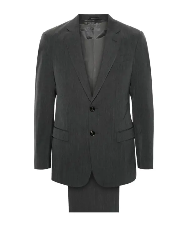 Giorgio Armani Virgin-wool Suit - Raven