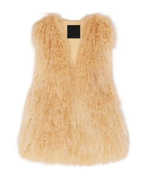 Givenchy Fur Sleeveless Jacket