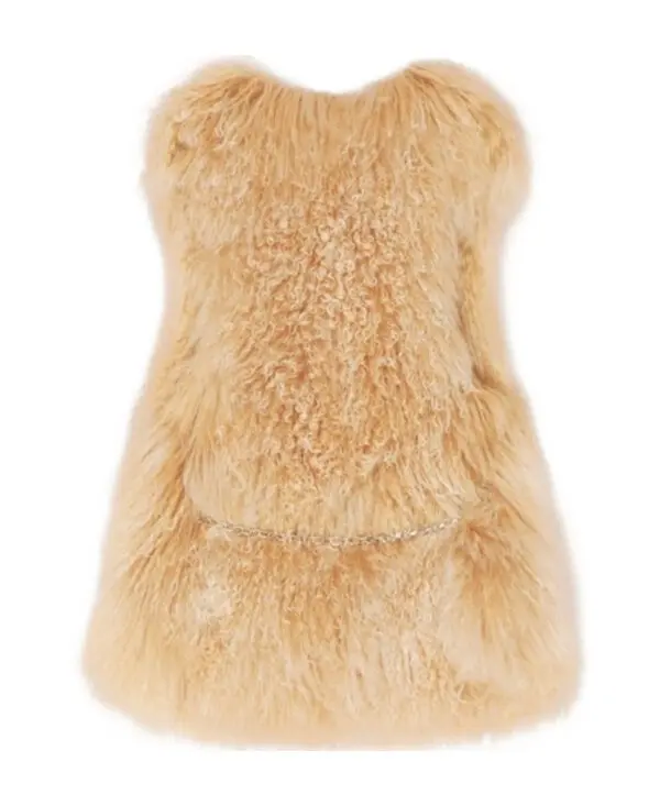 Givenchy Fur Sleeveless Jacket