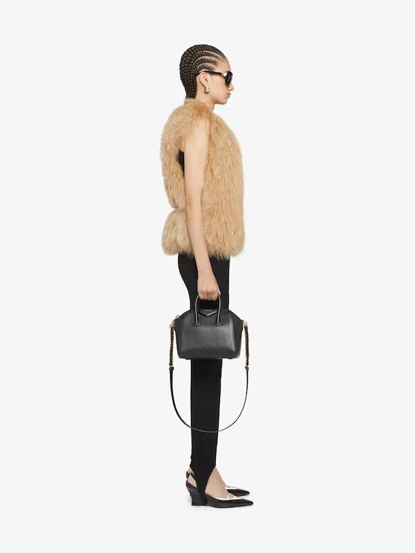 Givenchy Fur Sleeveless Jacket