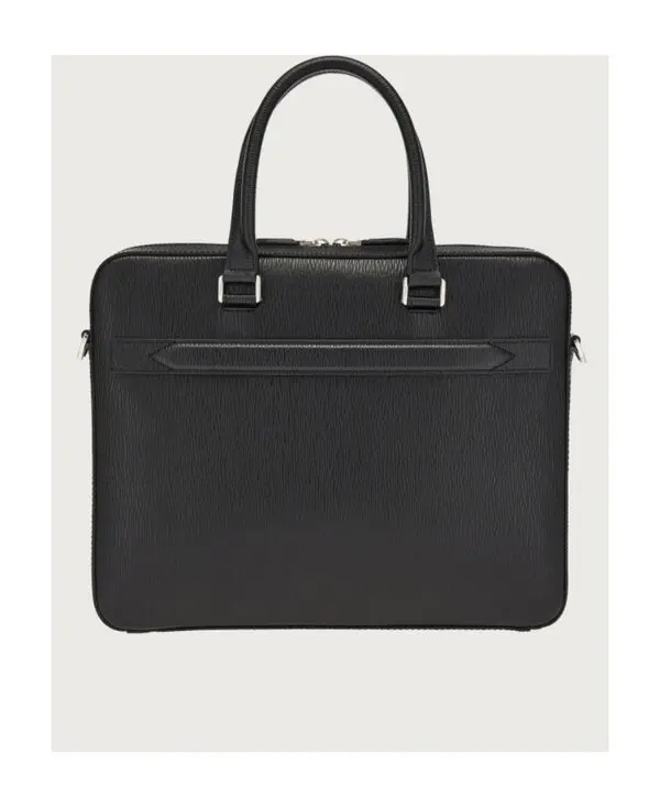 FERRAGAMO Gancini Logo Plaque Zipped Tote Bag
