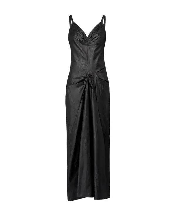 MAISON MARGIELA Ruched Sweetheart Neck Midi Dress