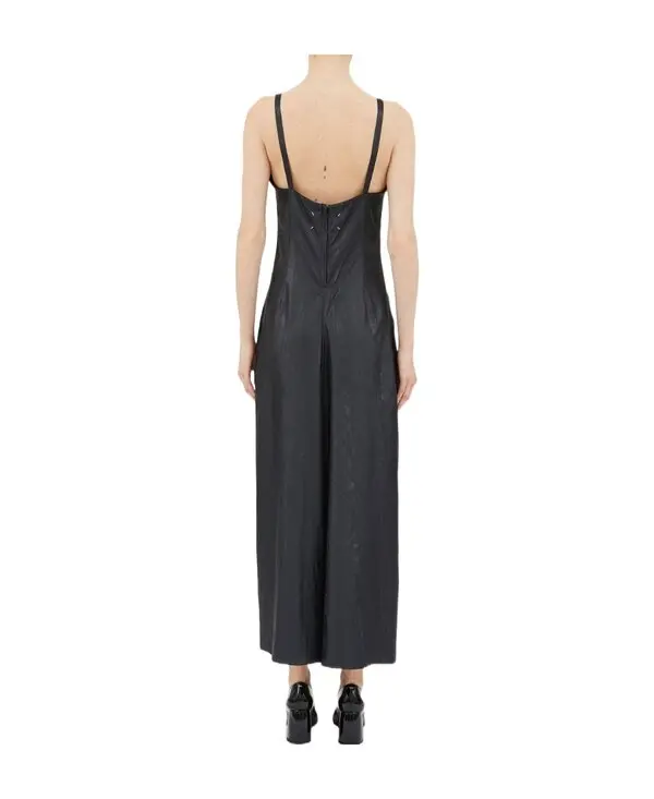 MAISON MARGIELA Ruched Sweetheart Neck Midi Dress