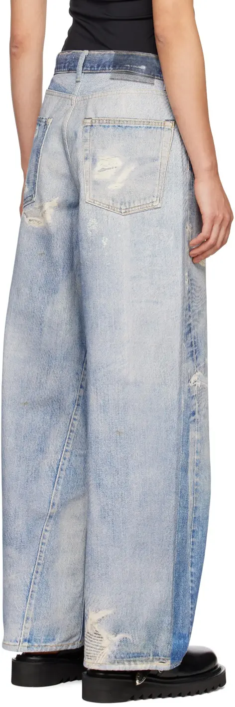 Our Legacy Full Cut Distressed Jeans - Gray