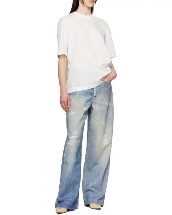 Our Legacy Full Cut Distressed Jeans - Gray