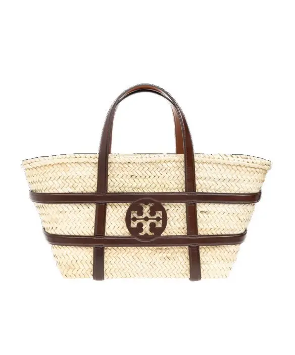 Tory Burch Ella Straw Basket Bag - Nude