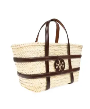 Tory Burch Ella Straw Basket Bag - Nude