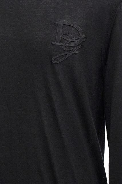 Dolce & Gabbana Logo Embroidered Round Neck Sweater