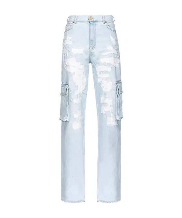 Pinko Belted Cargo Jeans