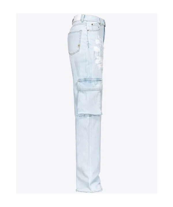 Pinko Belted Cargo Jeans