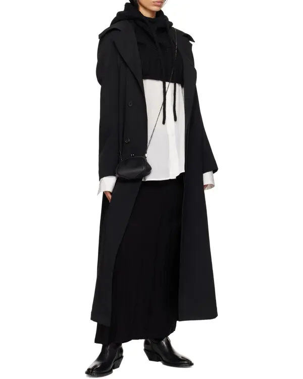 Yohji Yamamoto Clasp Leather Shoulder Bag