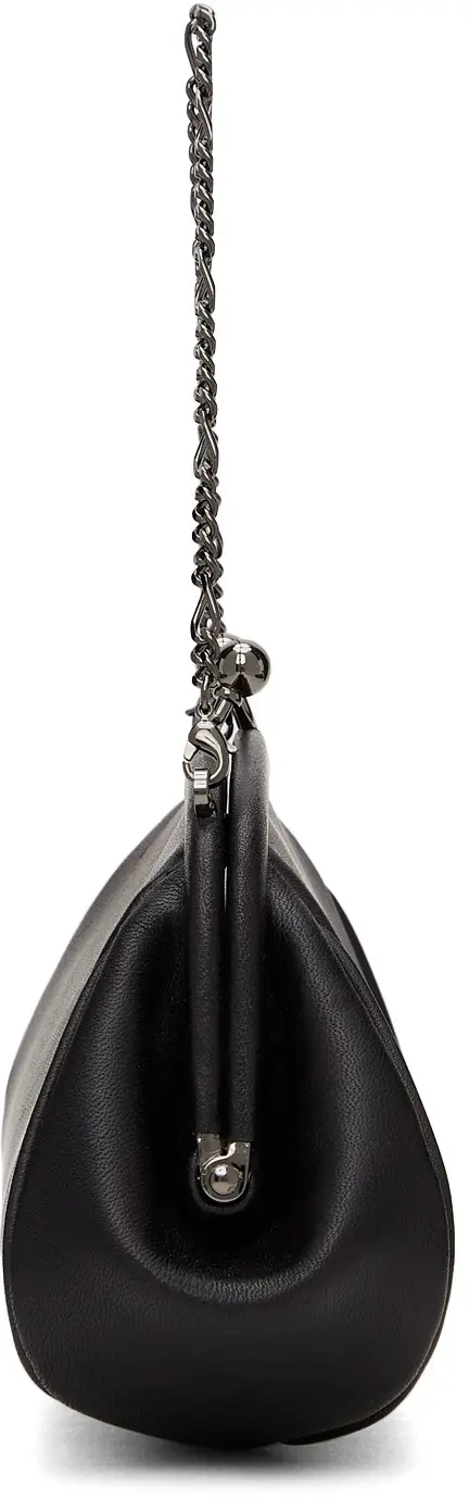 Yohji Yamamoto Clasp Leather Shoulder Bag