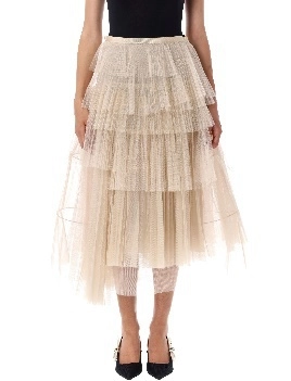 Dior Mid-length Asymmetric Pleated Skirt