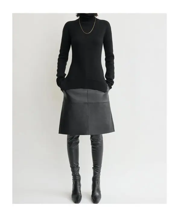 TOTEME High Neck Side Slit Jumper