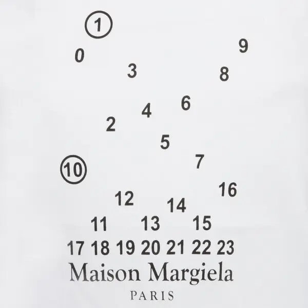 MAISON MARGIELA Logo Print Crewneck T-shirt - White