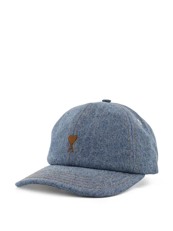 AMI Paris Logo Embroidered Baseball Cap