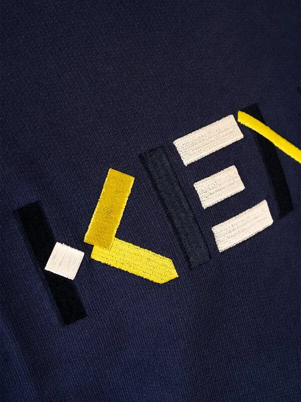Kenzo Logo Embroidered Hoodie