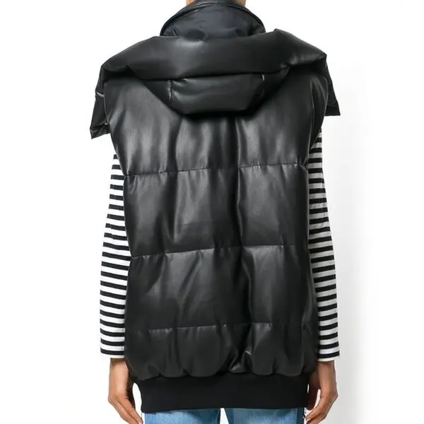 Stella McCartney Hooded Sleeveless Down Puffer Jacket