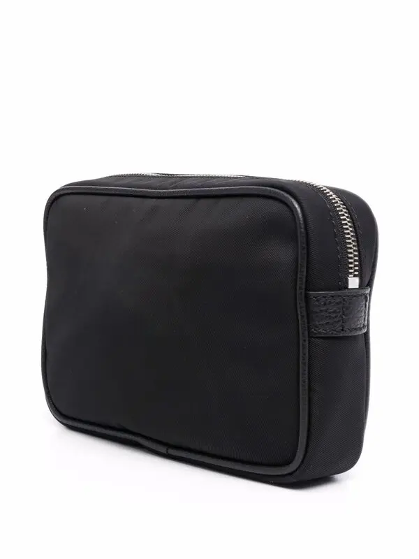Giorgio Armani Engraved-logo Leather Tote