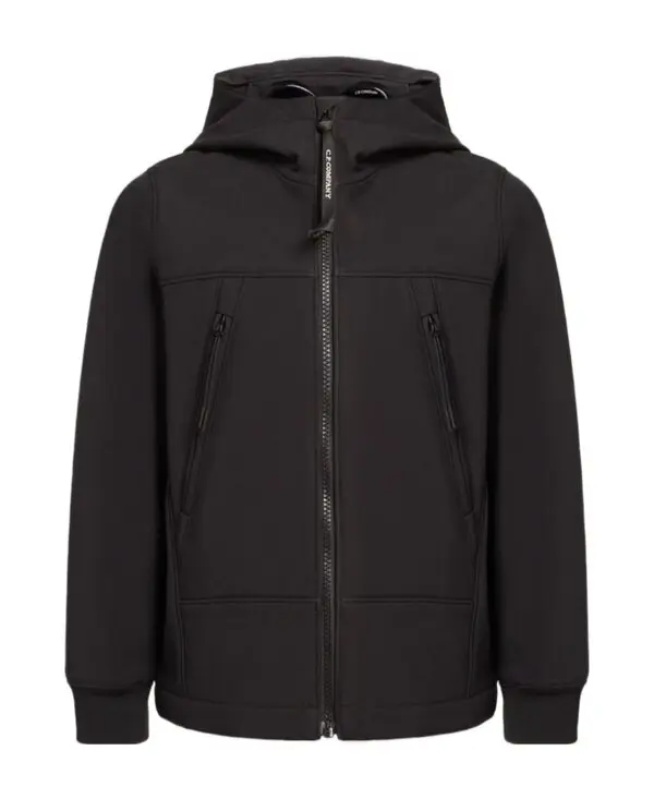 C.P. COMPANY Long-sleeved Zip-up Jacket With Hood - Black