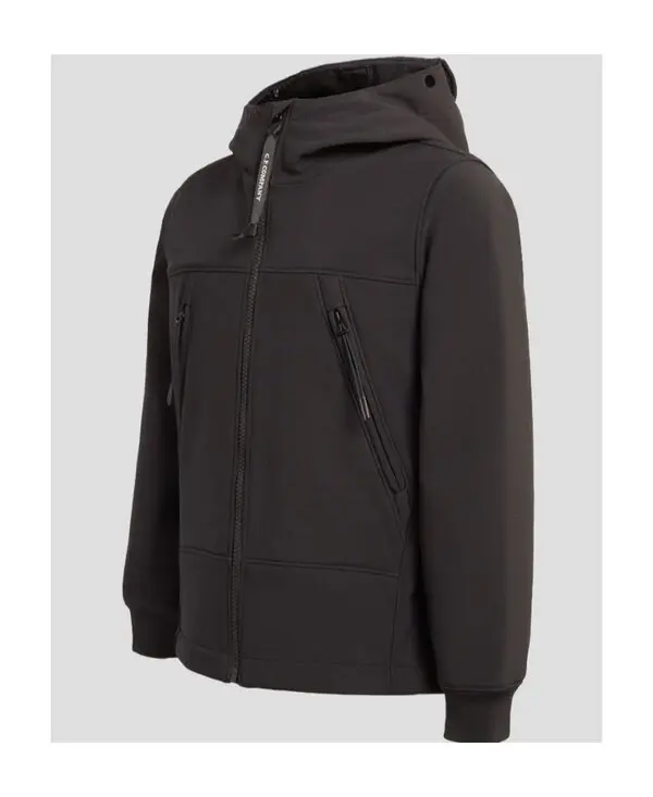 C.P. COMPANY Long-sleeved Zip-up Jacket With Hood - Black