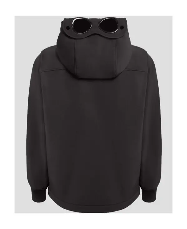 C.P. COMPANY Long-sleeved Zip-up Jacket With Hood - Black