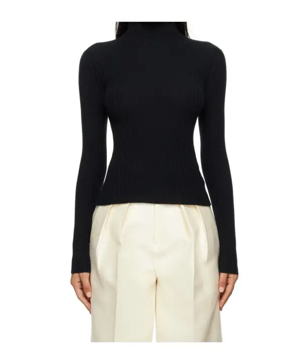 Arch4 Ribbed Cashmere High Neck Sweater