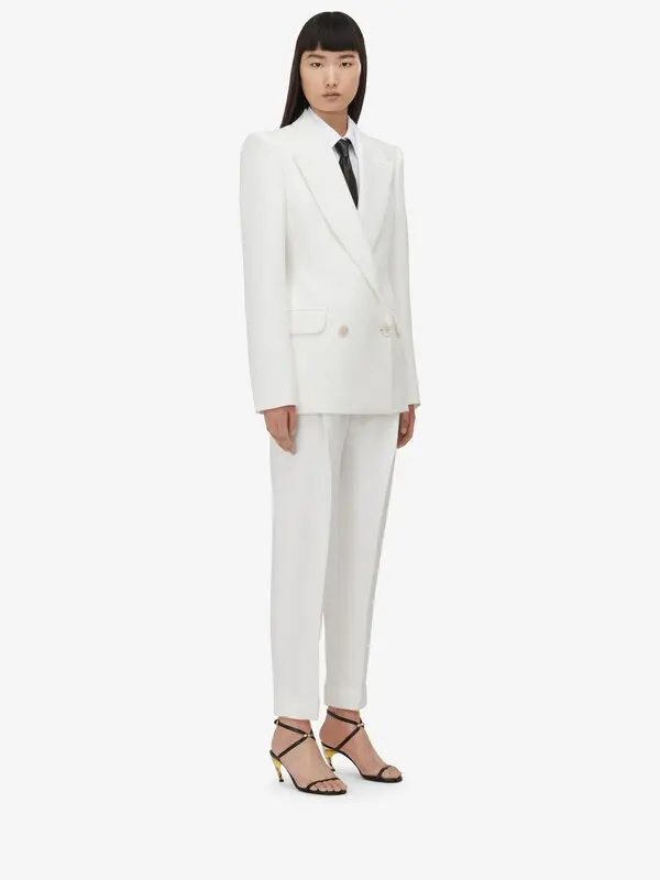 Alexander McQueen Pleat-detail Cotton Trousers