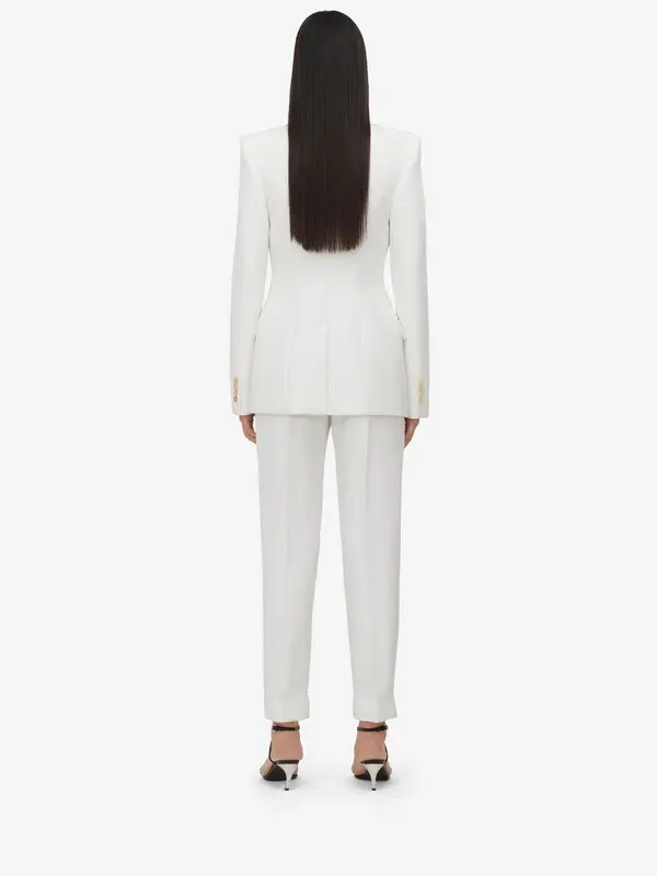 Alexander McQueen Pleat-detail Cotton Trousers