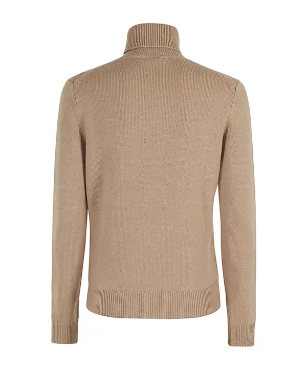Theory Roll-neck Sweater - Camel