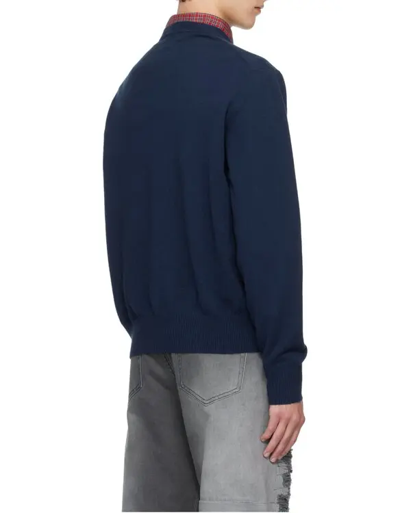 VIVIENNE WESTWOOD Orb Embroidered Crewneck Jumper - Black