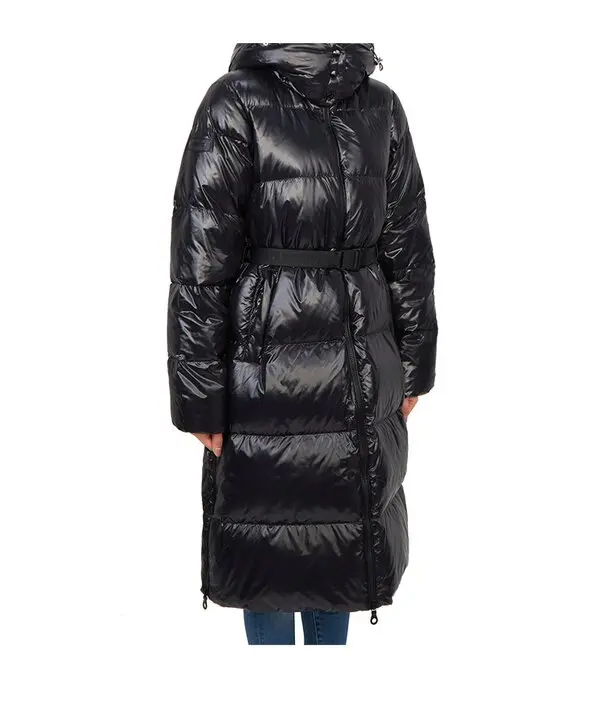 Duvetica Long Down Jacket With Hood And Belt