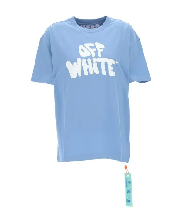 Off-White Logo Print T-shirt - Blue