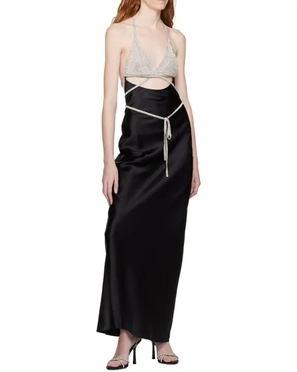 Alexander Wang Halterneck Embellished Gown
