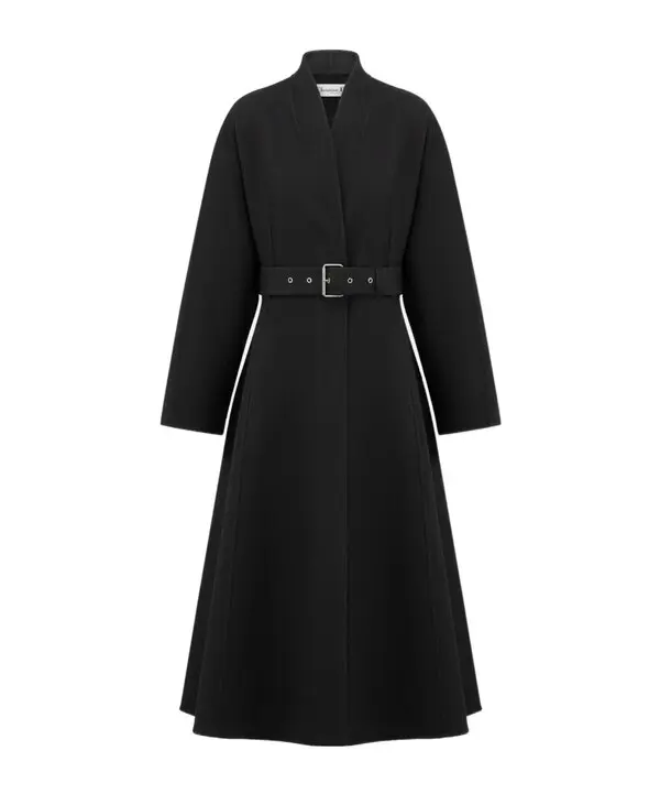 Dior Belted Coat - Black