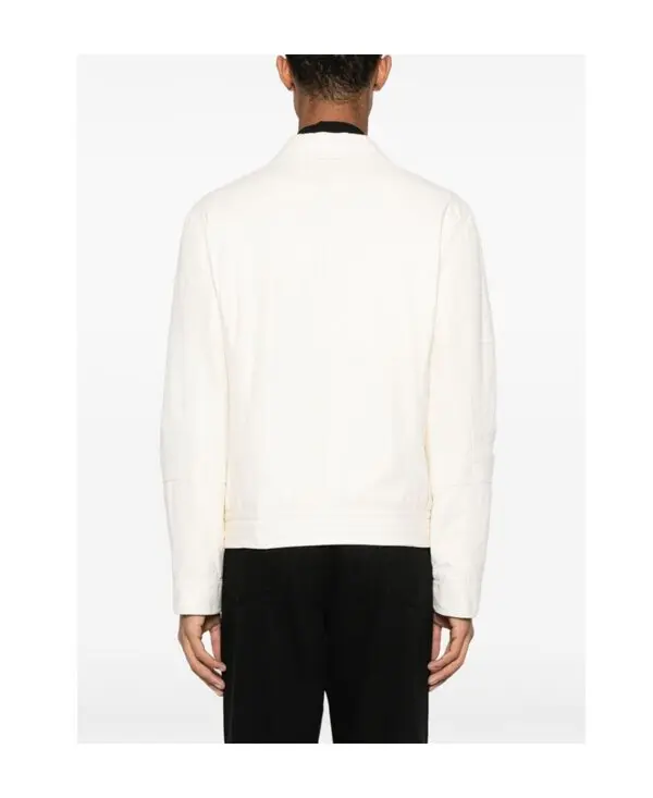 Brunello Cucinelli Paneled Leather Moto Jacket