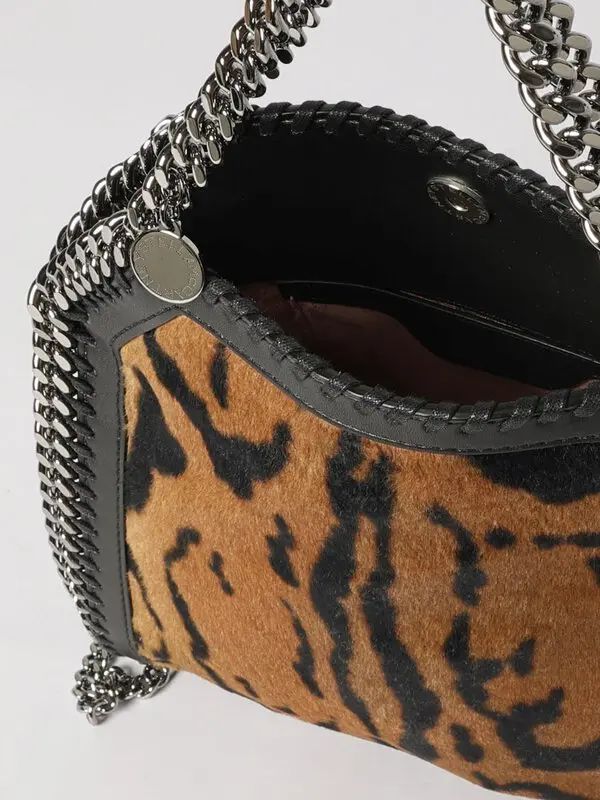 Stella McCartney Mini Falabella Printed Chained Tote Bag - Black
