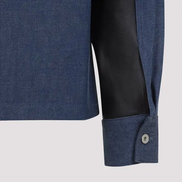 JIL SANDER Elbow Patch Denim Overshirt