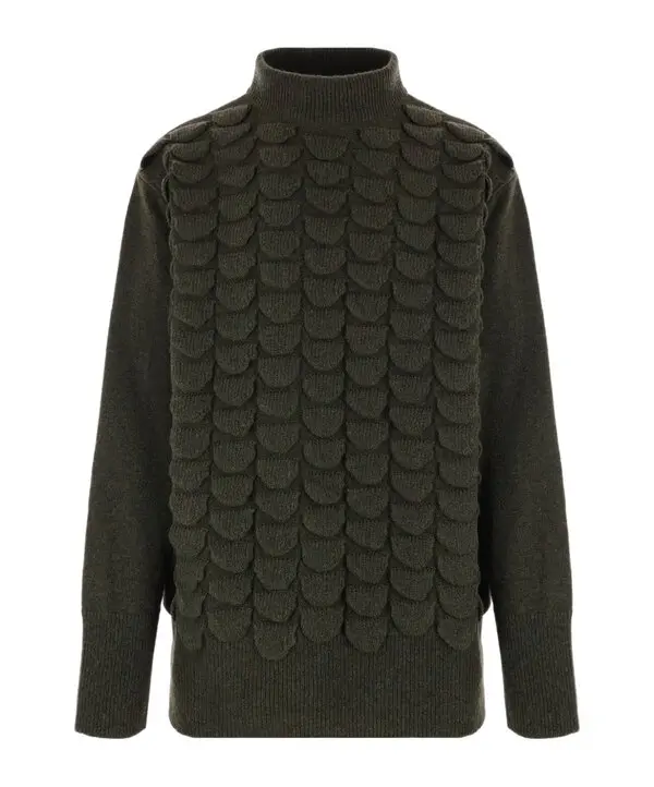 NAMACHEKO Virgin Wool Sweater With Feather Effect