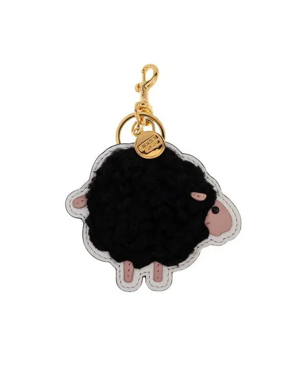 Moschino Sheep Charm Keyring - Black