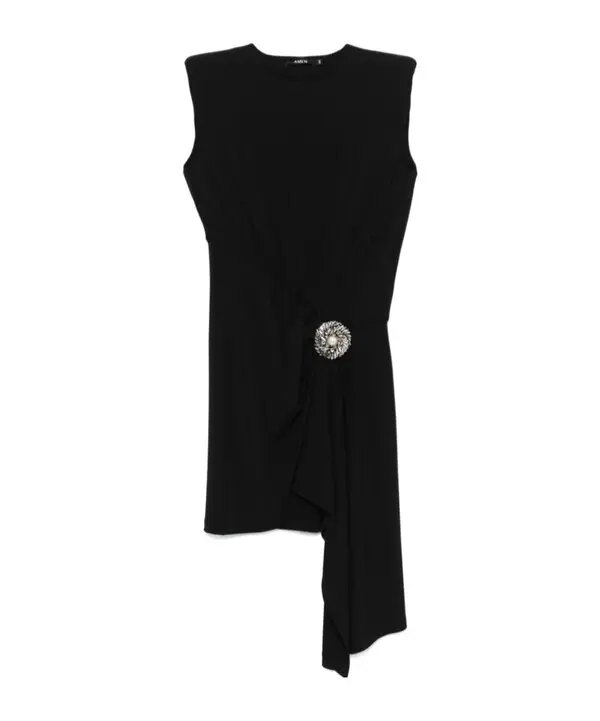 Amen Sleeveless Round Neck Dress With Crystal Embellishment