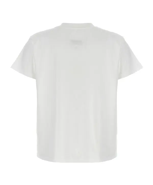 MAISON MARGIELA Crewneck T-shirt With Logo Patch - No
