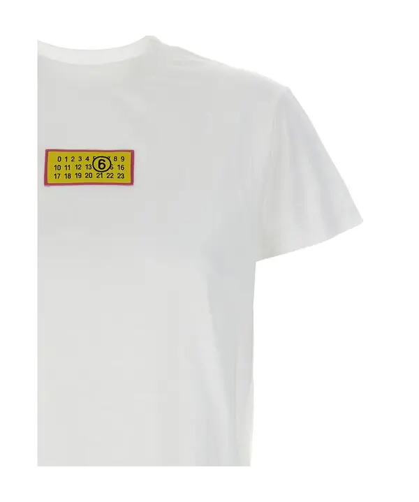 MAISON MARGIELA Crewneck T-shirt With Logo Patch - No