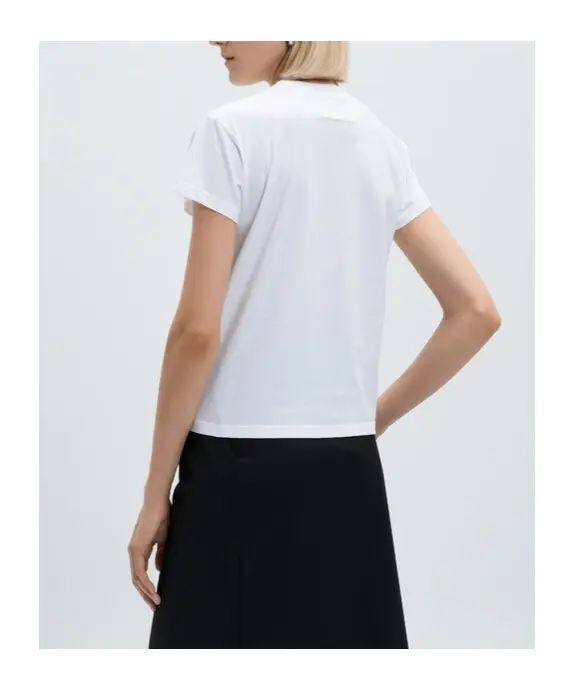 MAISON MARGIELA Crewneck T-shirt With Logo Patch - No