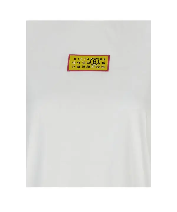MAISON MARGIELA Crewneck T-shirt With Logo Patch - No