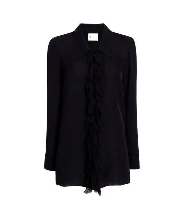 Khaite Luca Long-sleeved Ruffled Shirt
