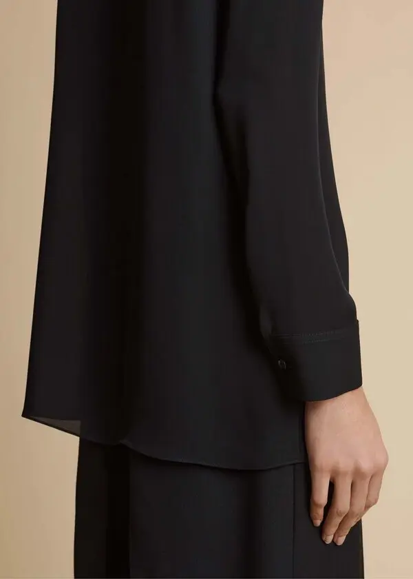 Khaite Luca Long-sleeved Ruffled Shirt