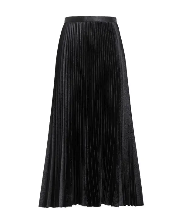 Alaïa Pleated Midi Skirt